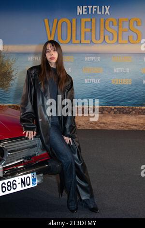 Kim Higelin attending the Voleuses Netflix Premiere in Paris, France on ...