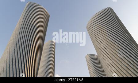 Lusail Plaza Tower 4. Lusail Boulevard Qatar Stock Photo - Alamy