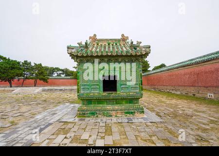The silk burning furnace is located in the Eastern Tombs of the Qing ...