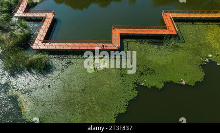 Water trestle aerial photography Stock Photo - Alamy