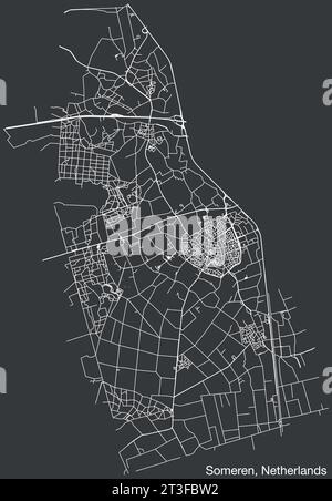 Street roads map of SOMEREN, NETHERLANDS Stock Vector Image & Art - Alamy