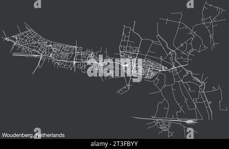Street roads map of WOUDENBERG, NETHERLANDS Stock Vector Image & Art ...