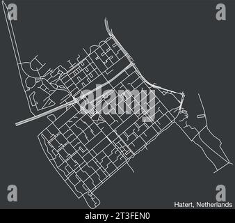 Street roads map of HATERT, NETHERLANDS Stock Vector Image & Art - Alamy
