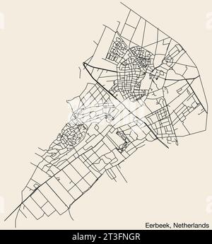 Street roads map of EERBEEK, NETHERLANDS Stock Vector Image & Art - Alamy