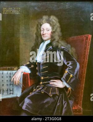 Portrait of Sir Christopher Wren by Sir Godfrey Kneller dated 1711 ...