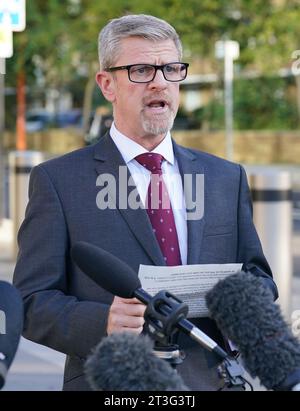 Athletes Bianca Williams and Ricardo Dos Santos walking to speak to the ...