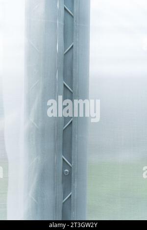 Poly Spring Lock Wire for greenhouse Film Fastening System Stock Photo ...