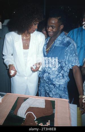 1995 Whitney Houston Bobby Brown John Barrett/PHOTOlink. Photo via Credit: Newscom/Alamy Live ...