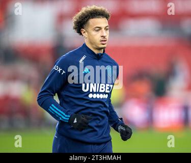 Ethan Ampadu of Leeds United during the Premier League match between ...