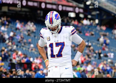 Buffalo Bills' Josh Allen warms up before an NFL football game against ...