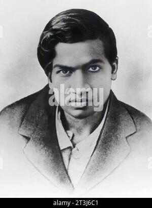 Srinivasa Ramanujan (1887 – 1920) Indian mathematician Stock Photo - Alamy