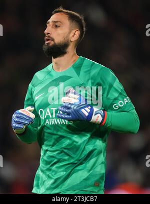 PSG's goalkeeper Gianluigi Donnarumma during the Uefa Champions League ...
