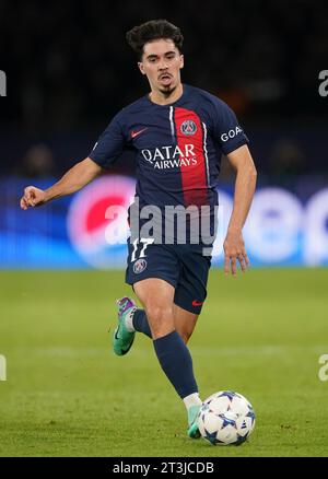 Vitinha of PSG during the UEFA Champions League, League phase, MD5 ...