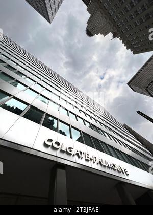 Low angle view of Colgate-Palmolive Corporate office building, Park ...