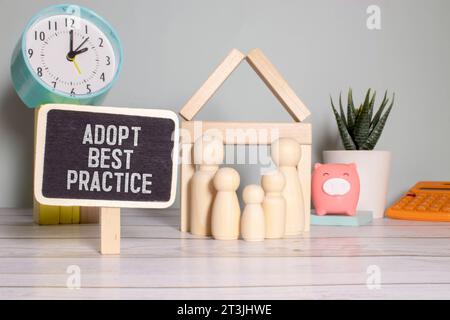 Handwriting text Best Practice. Business showcase commercial procedures ...