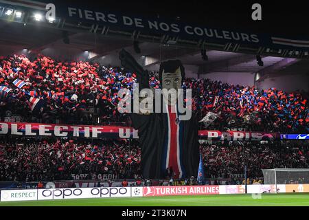 Tifo of Paris Saint-Germain during the French Ligue 1 match between ...