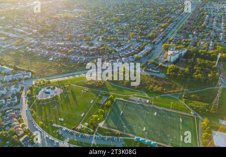 Aerial view of Parc de Lausanne, Laval, Canada Stock Photo - Alamy