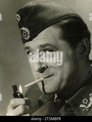 Danish actor Poul Reichhardt in the movie Støt Staar Den Danske Sømand ...