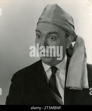 Danish actor Kjeld Petersen in the movie Smedestraede 4, Denmark 1950 ...