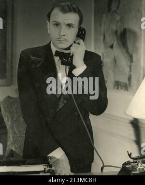 Danish actor Olaf Ussing in the movie Smedestraede 4, Denmark 1950 ...