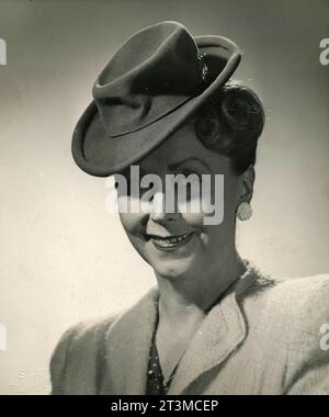 Danish actress Ellen Gottschalch in the movie Hvor er Far?, Denmark ...