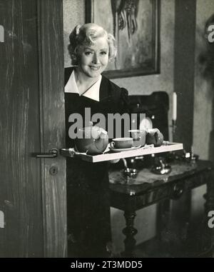 Danish actress Ellen Gottschalch in the movie Far Skal Giftes, Denmark ...