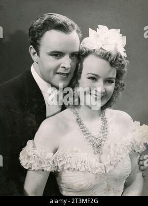Danish actor Hans Kurt and actress Gerd Gjedved in the movie Alle Mand ...