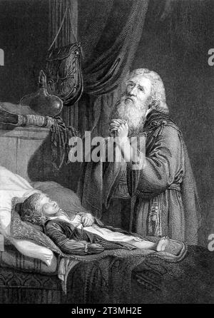 Old Testament. Elijah raises the Widow's Son. Illustration by J ...