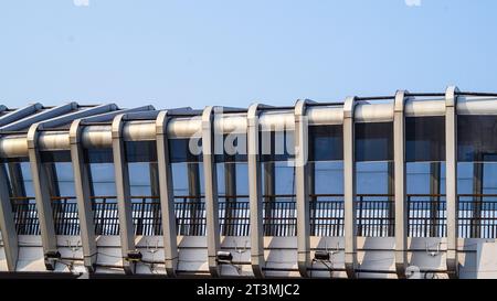 The Semarang City Crossing Bridge has CCTV installed at its corners, as ...
