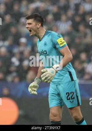 Nick Pope of Newcastle United during the Sela Cup match between ...