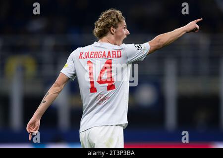 Maurits KJAERGAARD of RB Salzburg during the UEFA Champions League ...