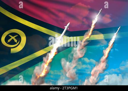 Vanuatu supersonic warhead launch - modern strategic nuclear rocket ...