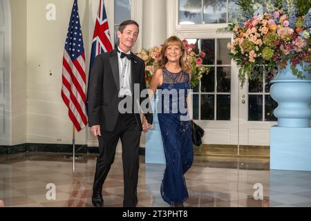 Bruce Reed, White House deputy chief of staff, left, and Bonnie LePard ...