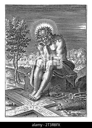 Drawing of the Crucifixion, 1800 Stock Photo - Alamy
