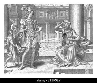 Vintage illustration of Absalom and Tamar after Alexandre Cabanel ...