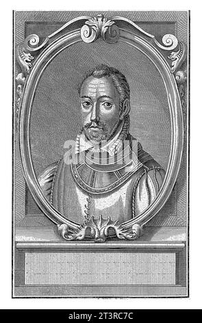 Portrait of Maximilian de Hennin, Count of Bossu, in armor. In the ...