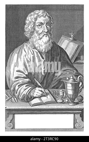 Hippocrates of Kos greek physician, vintage engraving Stock Photo - Alamy