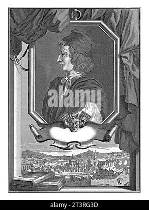 Portrait of Gian Francesco Poggio Bracciolini, Adolf van der Laan, 1694 ...