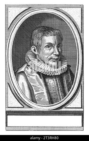 Bust to the right of Johan van der Does, lord of Noordwijk in an oval ...