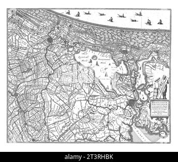 Map of Rijnland and Amstelland, vintage engraving Stock Photo - Alamy