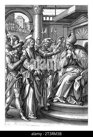 Christ before Caiaphas Stock Photo - Alamy