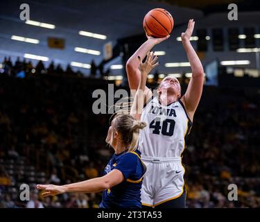 Iowa Hawkeyes center Sharon Goodman (40) poses for a portrait during ...