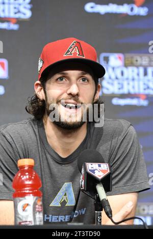 Arizona Diamondbacks pitcher Zac Gallen throws against the Los Angeles ...