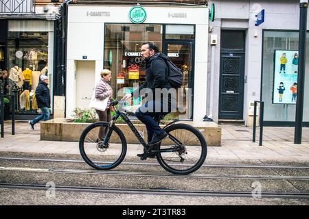Reims, France - October 26, 2023 Cityscape of Reims, an emblematic city ...