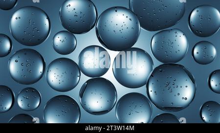 Microscopic view of nanobubbles rendered in 3D Stock Photo - Alamy