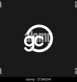 GC initial logo with rounded circle vector graphic Stock Vector Image ...