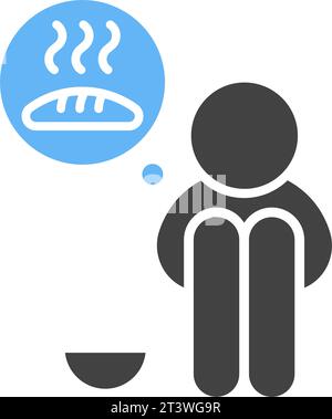 Hunger icon vector image Stock Vector Image & Art - Alamy