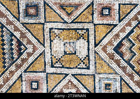 Hierios and Theodoros mosaics, Apamea, Syria Stock Photo - Alamy