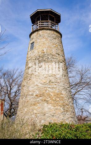The Lighthouse at Barcelona Harbor Beach, Beach in New York State Stock ...