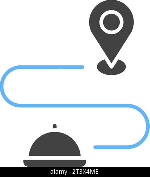 tracking number line icon vector. tracking number sign. isolated ...